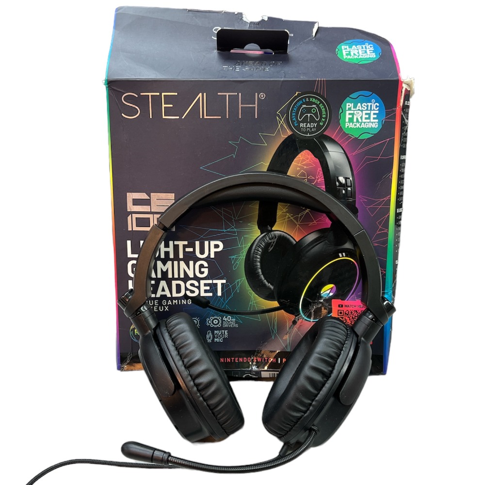 Pre-owned Stealth C6-100 LED Wired Gaming Headset - Own4Less